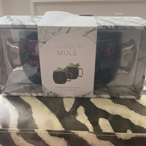 Kitchen | Mascow Mule Marble Collection 2pack 2oz Cups | Poshmark